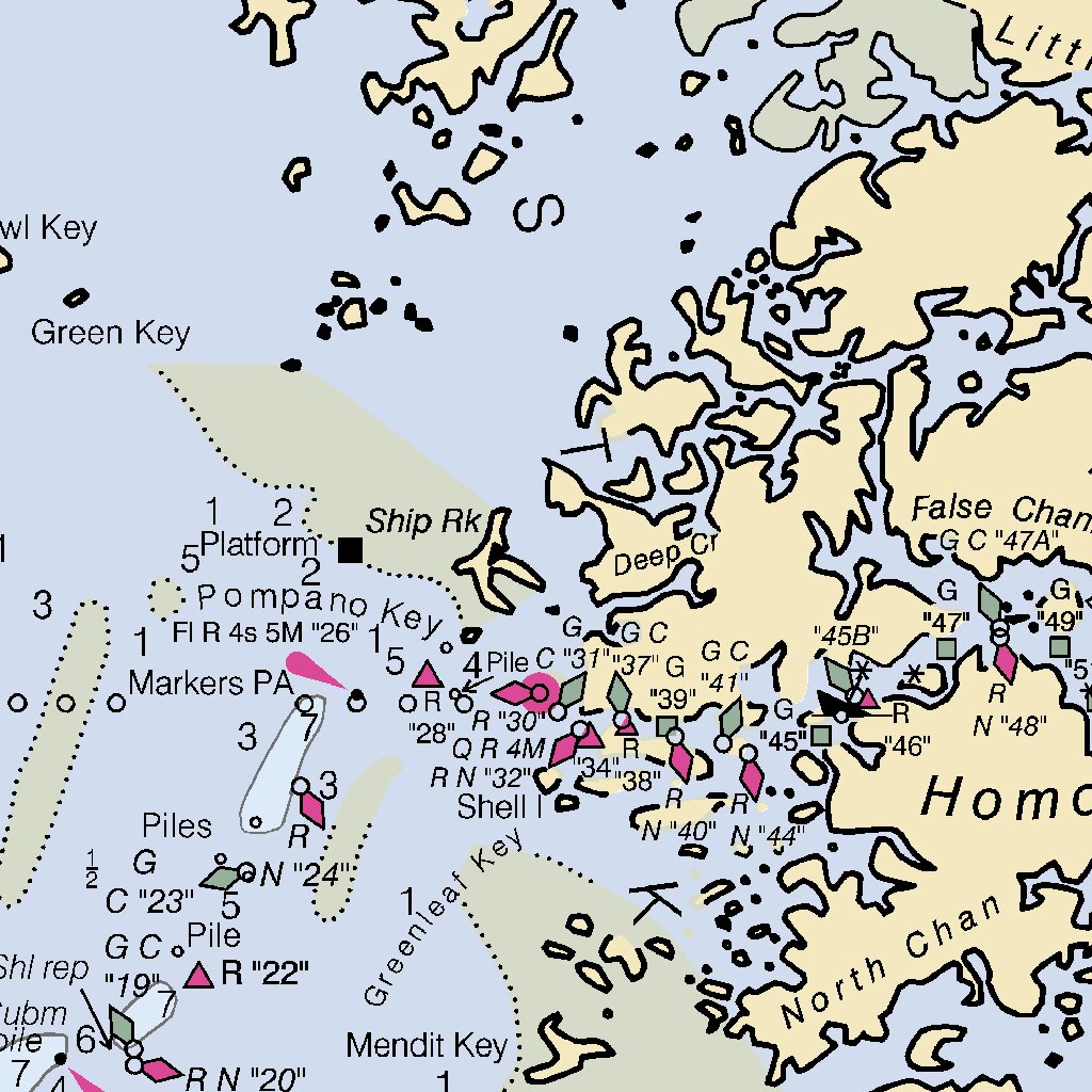 Anclote Keys To Crystal River Map by National Oceanographic ...