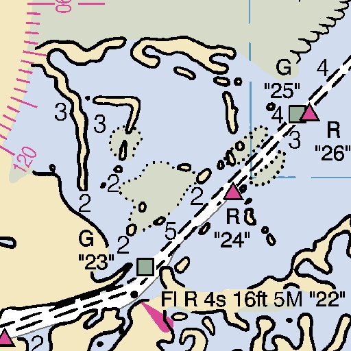 Everglades Harbor Map by National Oceanographic & Atmospheric ...