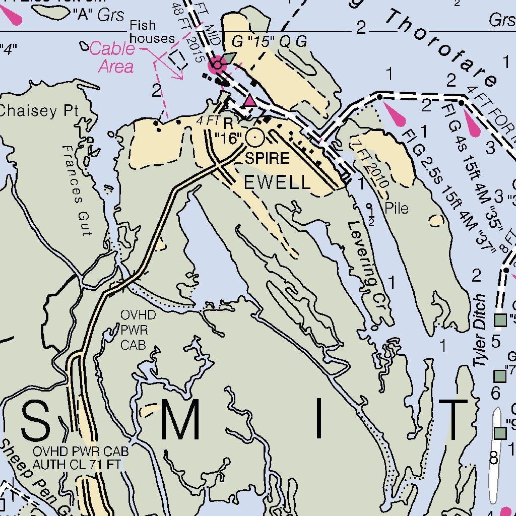 Tangier Sound - Northern Part Map by National Oceanographic ...