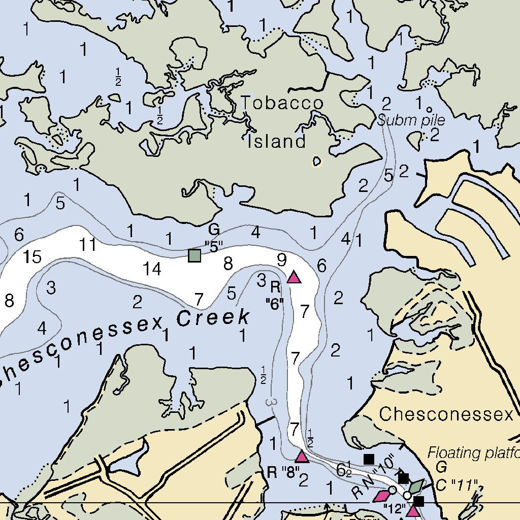 Chesapeake Bay Pocomoke And Tangier Sounds Map by National ...