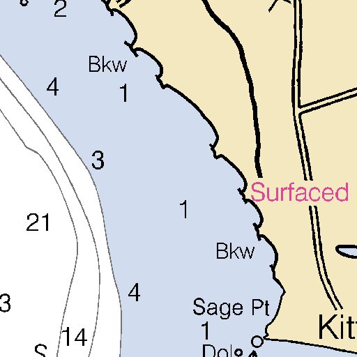Potomac River St Marys River Md Inset 2 Map by National Oceanographic ...