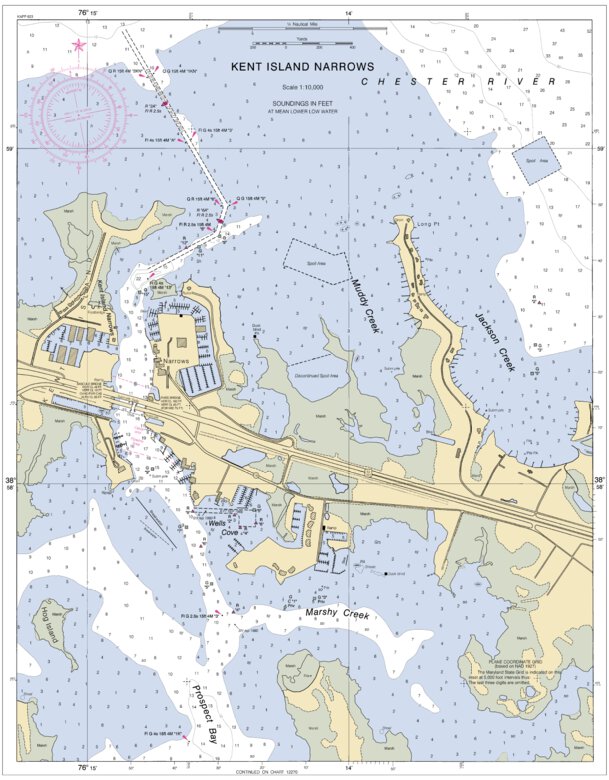 Kent Island Narrows Map by National Oceanographic & Atmospheric ...