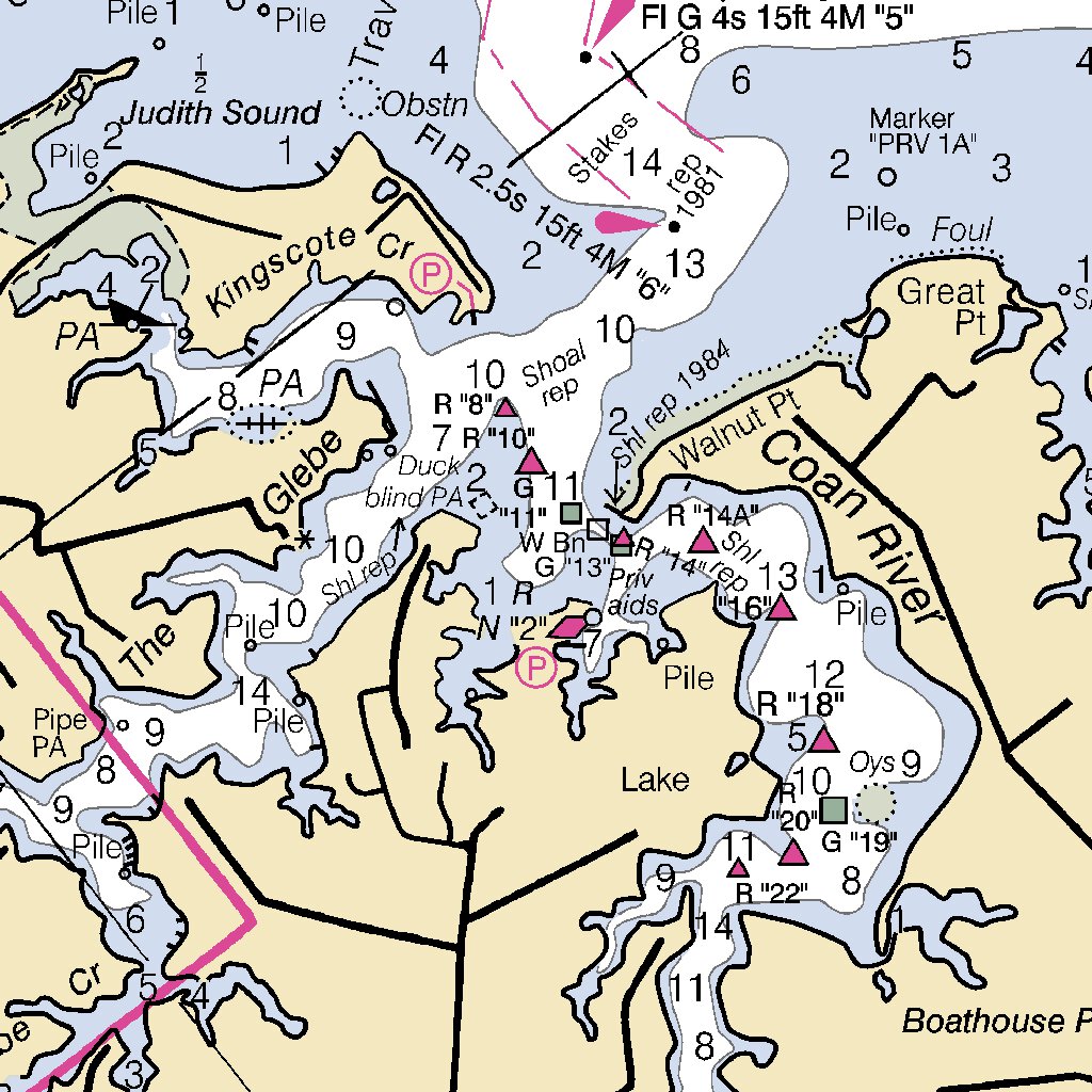 Potomac River Smith Point Va To Breton Bay Md Map by National ...