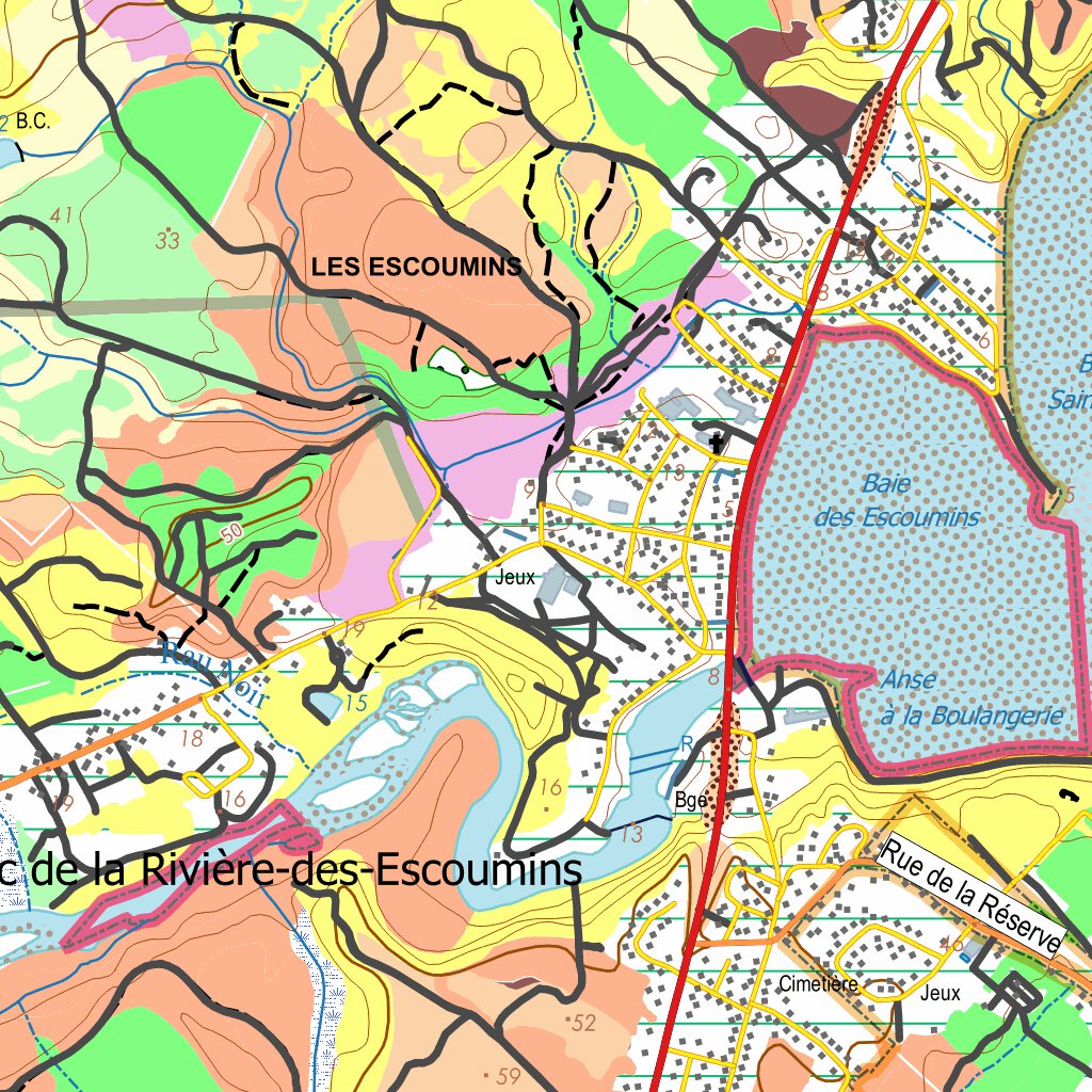 LES ESCOUMINS Map by GPS Quebec inc. | Avenza Maps