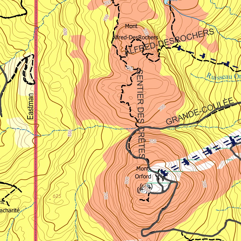 MONT ORFORD Map by GPS Quebec inc. | Avenza Maps