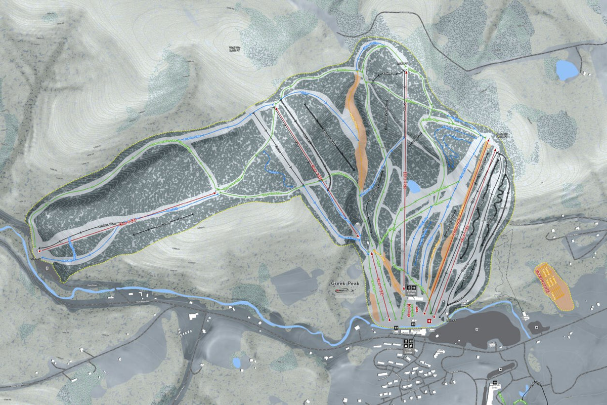 Greek Peak Resort Map by Mapsynergy | Avenza Maps