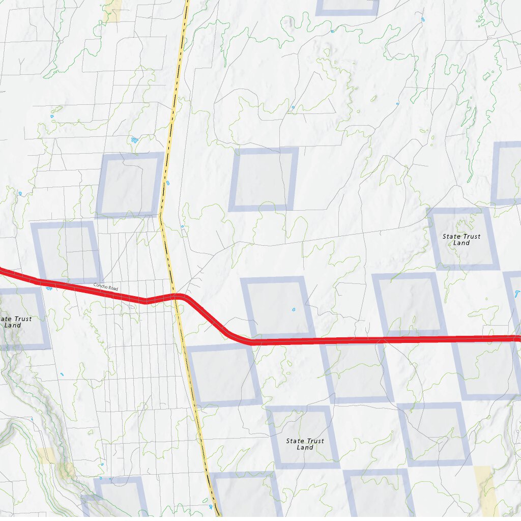 Unit 3A/3C Arizona GMU 07E Hunt Area / Game Management Unit (GMU) Map ...