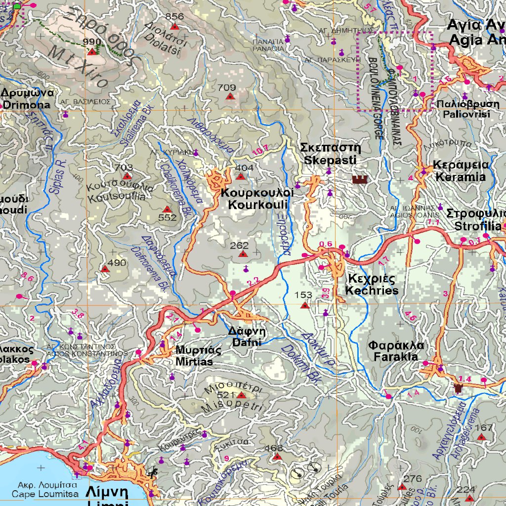 Evia North [Road Map 1:110.000] by Anavasi editions | Avenza Maps
