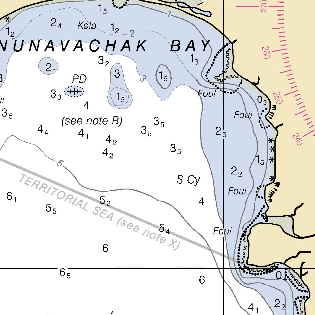 Togiak Bay And Walrus Islands Map by National Oceanographic ...