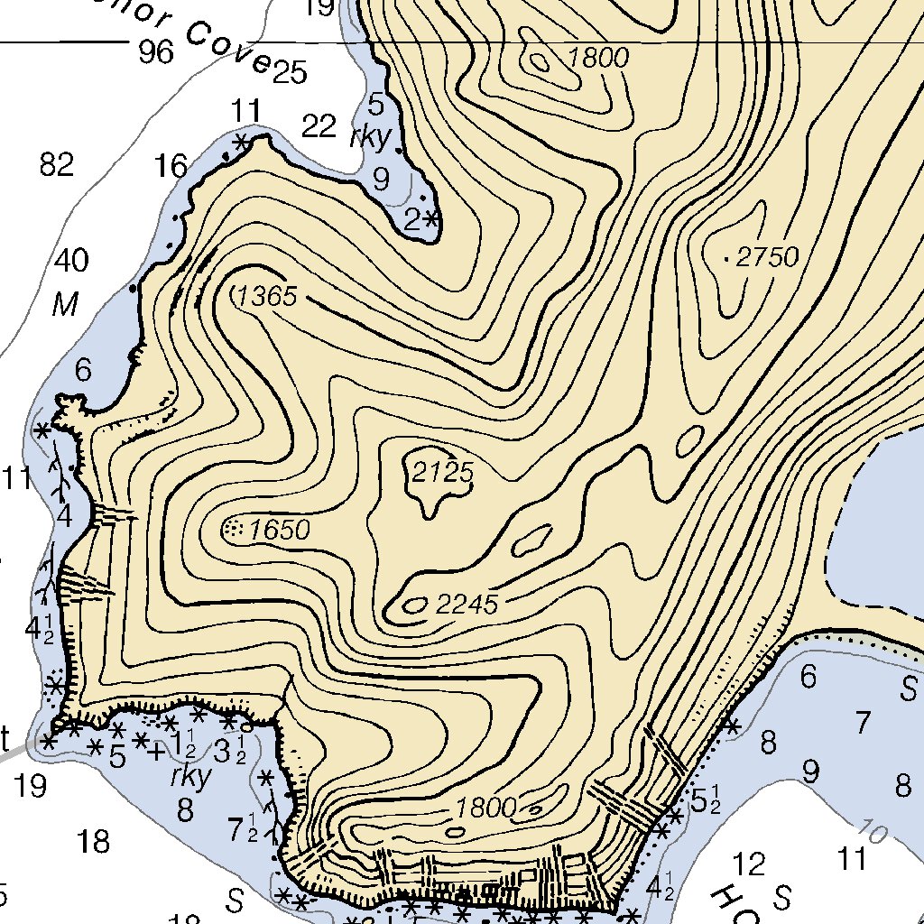 Point Elrington To Cape Resurrection Map by National Oceanographic ...