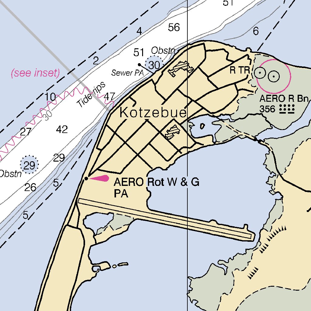 Kotzebue Harbor And Approaches Map by National Oceanographic ...