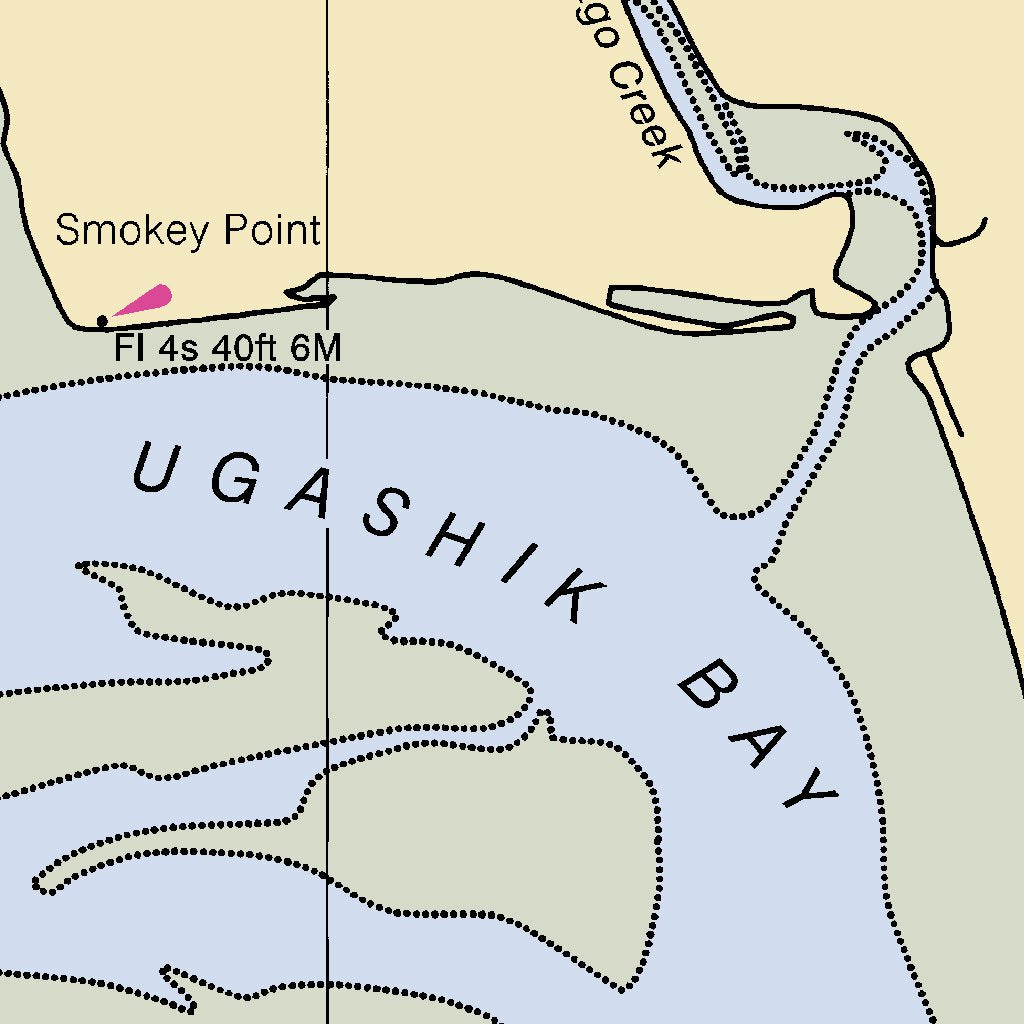 Bristol Bay Ugashik Bay To Egegik Bay Map by National Oceanographic ...