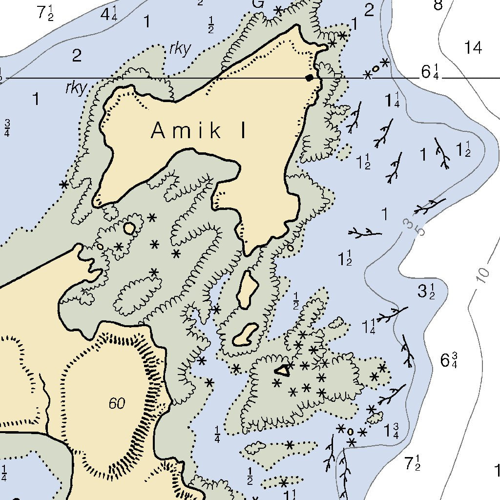 Part Of Alitak Bay Cape Alitak To Moser Bay Map by National ...