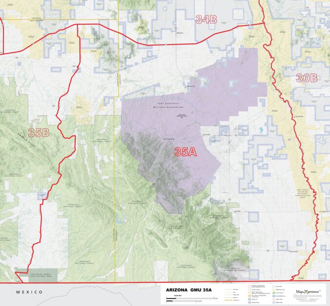 Arizona GMU 35A - Hunt Arizona Map by Map the Xperience | Avenza Maps