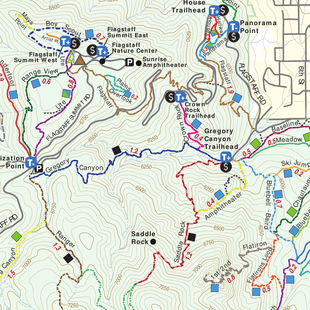 Boulder - Mountain Parks, Open Spaces & Eldorado Canyon State Park Map ...