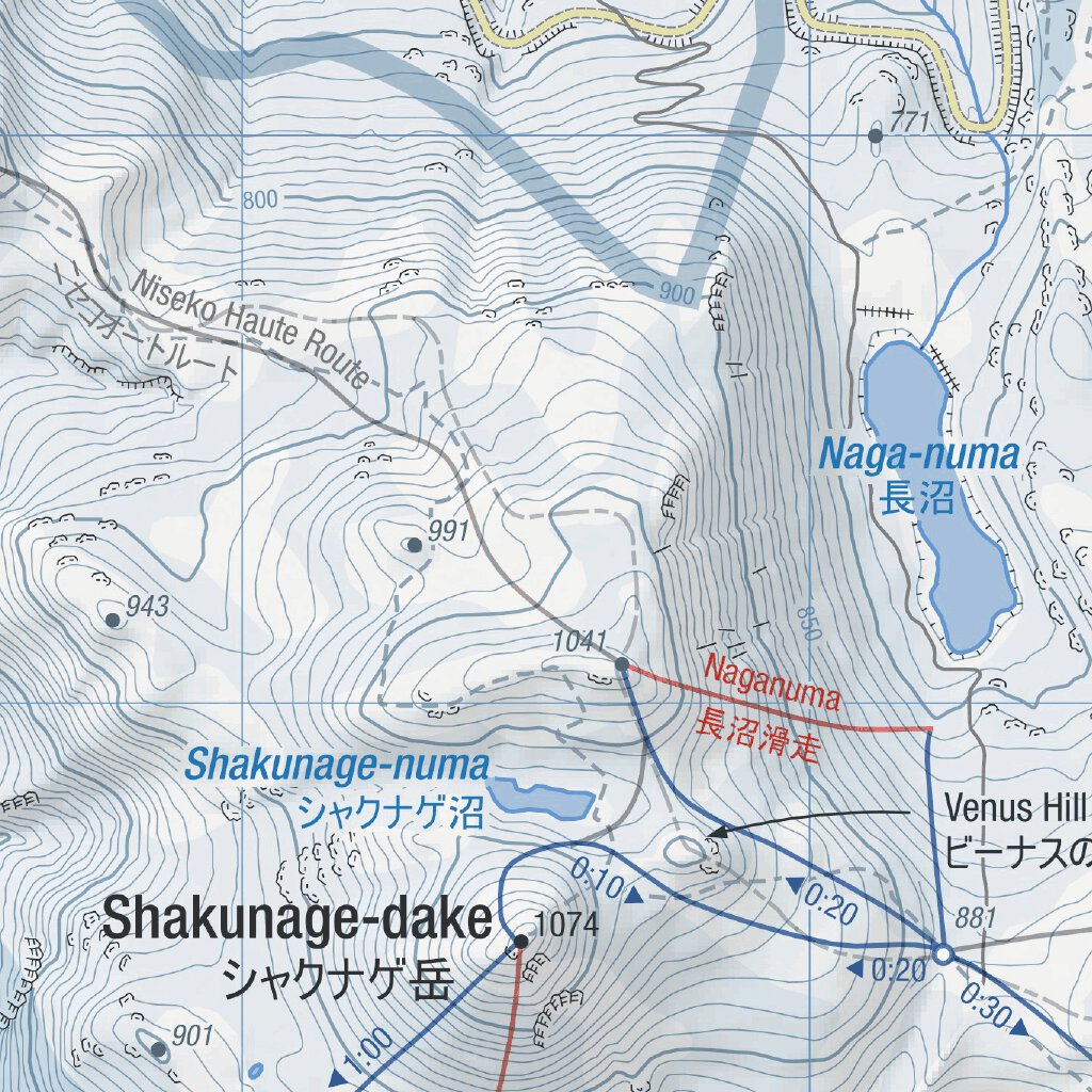Niseko Backcountry (Navigable Smartphone Version) Map by HokkaidoWilds ...