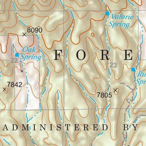 Gila National Forest Quadrangle Map: pg 11 Gallo Mountain West by US ...