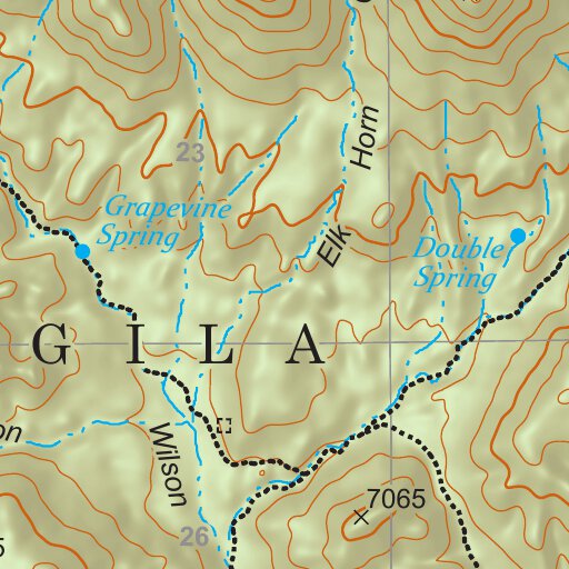 Gila National Forest Quadrangle Map: pg 27 Cruzville by US Forest ...