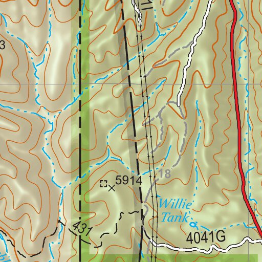 Gila National Forest Quadrangle Map: pg 43 Saliz Pass by US Forest ...
