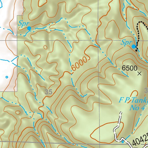 Gila National Forest Quadrangle Map: pg 33 Reserve by US Forest Service ...