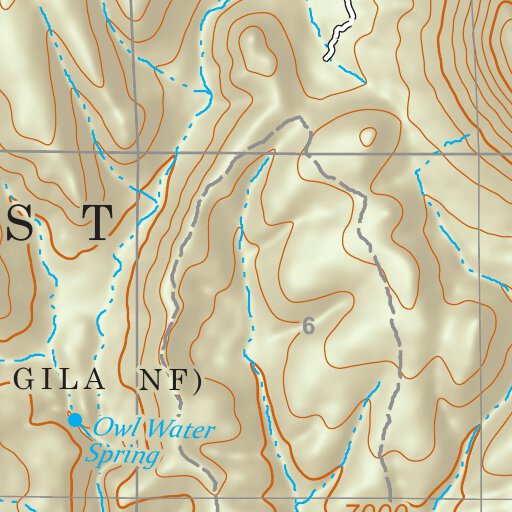 Gila National Forest Quadrangle Map: pg 20 Aragon by US Forest Service ...
