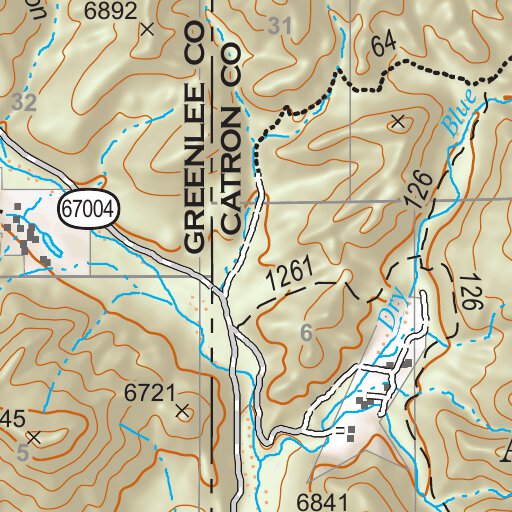 Gila National Forest Quadrangle Map: pg 31 Maness Peak by US Forest ...