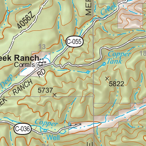 Gila National Forest Quadrangle Map: pg 56 Mogollon by US Forest ...