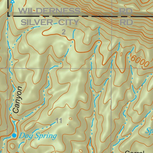Gila National Forest Quadrangle Map: pg 94 Canyon Hill by US Forest ...