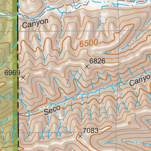 Gila National Forest Quadrangle Map: pg 100 Apache Peak by US Forest ...