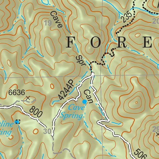 Gila National Forest Quadrangle Map: pg 104 Reading Mountain by US ...