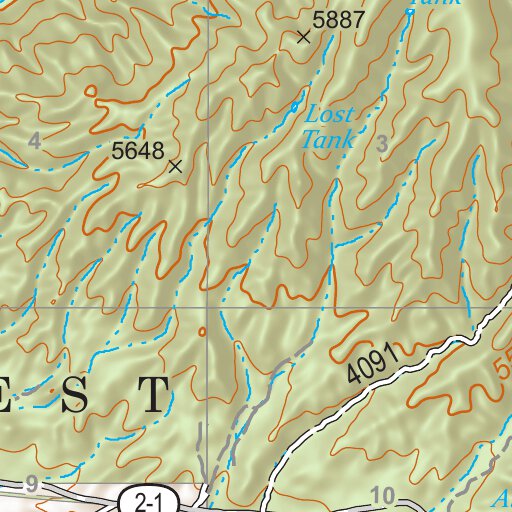 Gila National Forest Quadrangle Map: pg 80 Moon Ranch by US Forest ...