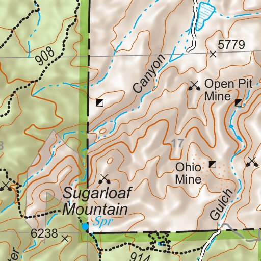 Gila National Forest Quadrangle Map: pg 121 Wind Mountain by US Forest ...