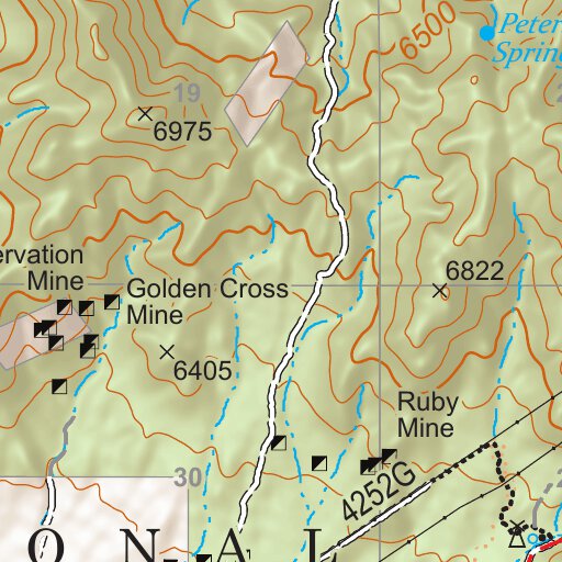 Gila National Forest Quadrangle Map: pg 126 Gold Hill by US Forest ...