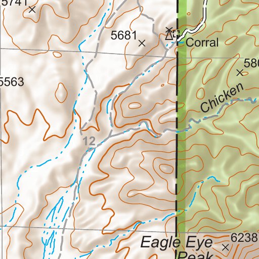 Gila National Forest Quadrangle Map: pg 124 Eagle Eye Peak by US Forest ...