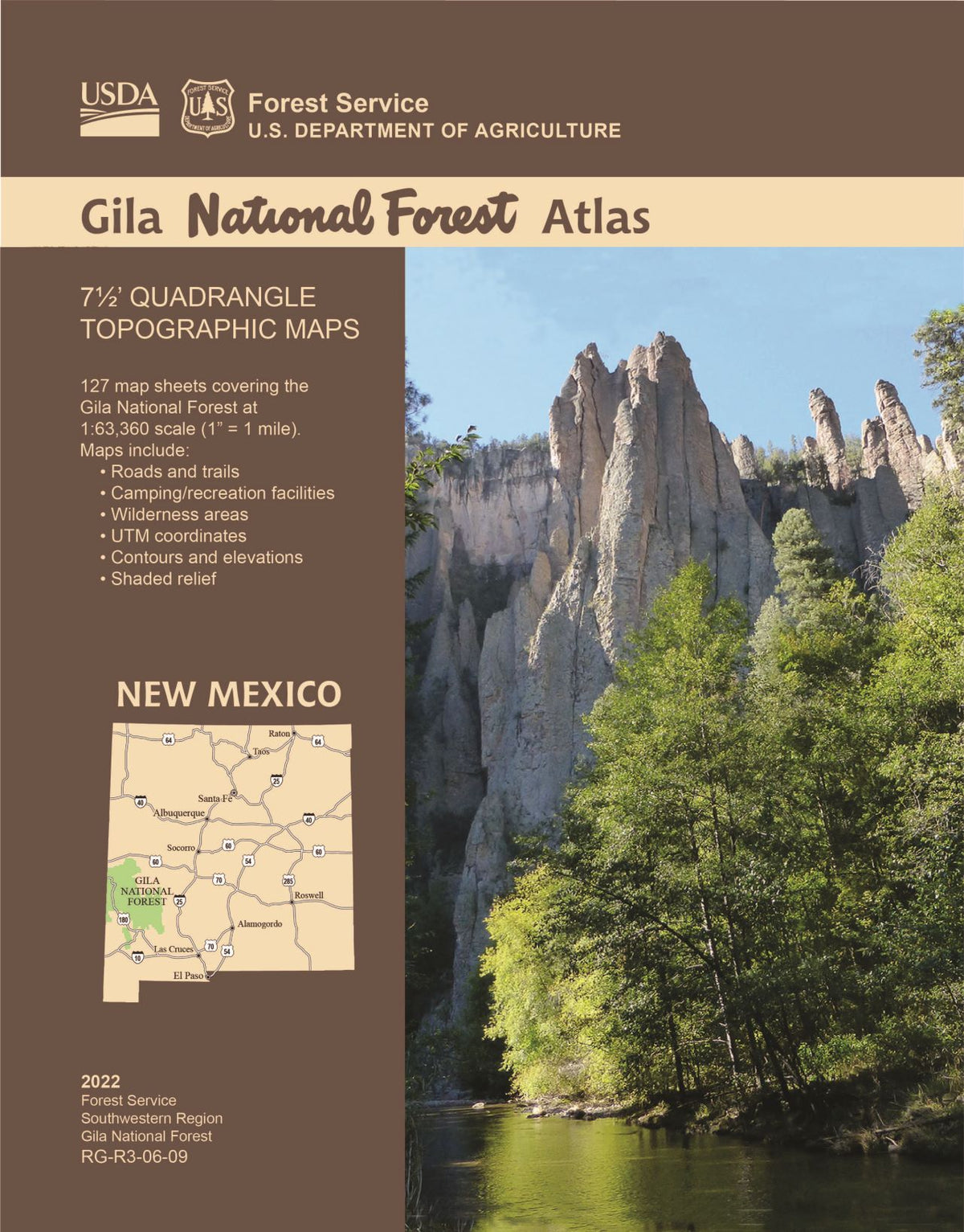 Gila National Forest Map Atlas Bundle by US Forest Service R3 | Avenza Maps