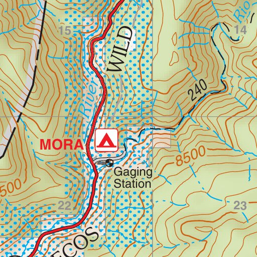 Santa Fe National Forest Quadrangle Map: pg 55 Cowles by US Forest ...