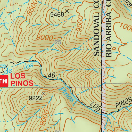 Santa Fe National Forest Quadrangle Map: pg 19 Cuba by US Forest ...