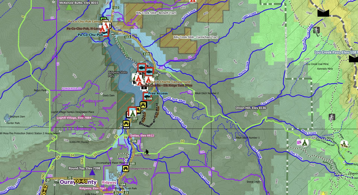 Montrose, CO Exploration Map for Sightseeing by 3D Geologic Mapping LLC ...