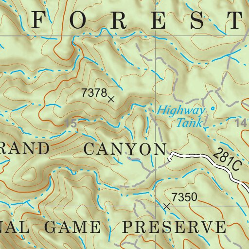 Kaibab National Forest Quadrangle Map Atlas: pg 04 La Ferve Ridge by US ...