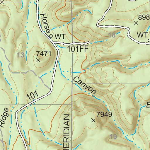 Kaibab National Forest Quadrangle Map Atlas: pg 68 Moritz Ridge by US ...