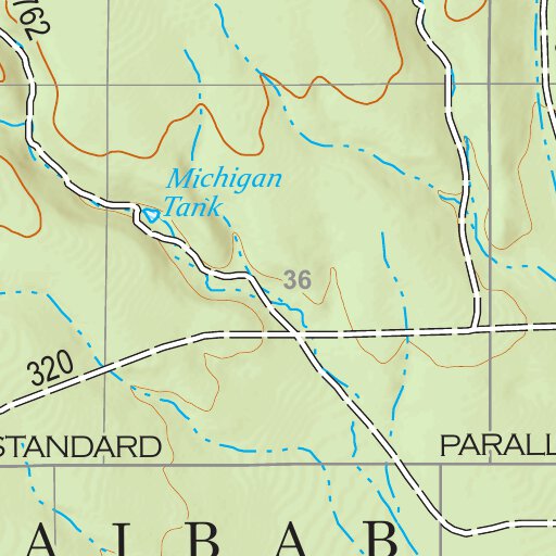 Kaibab National Forest Quadrangle Map Atlas: pg 55 Peterson Flat by US ...