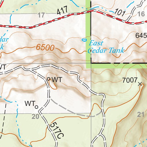 Kaibab National Forest Quadrangle Map Atlas: pg 63 Chapel Mountain by ...