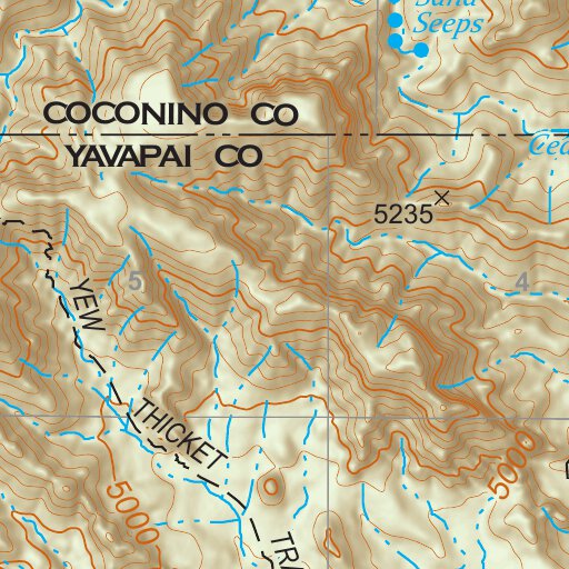 Kaibab National Forest Quadrangle Map Atlas: pg 88 Sycamore Basin by US ...