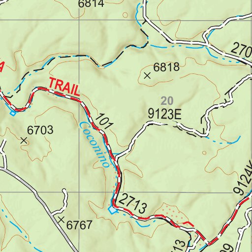 Kaibab National Forest Quadrangle Map Atlas: pg 47 Tusayan East by US ...