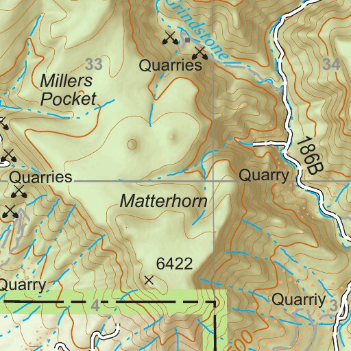 Kaibab National Forest Quadrangle Map Atlas: pg 84 Matterhorn by US ...