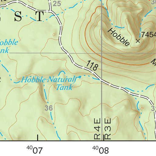 Kaibab National Forest Quadrangle Map Atlas: pg 61 Hobble Tank by US ...