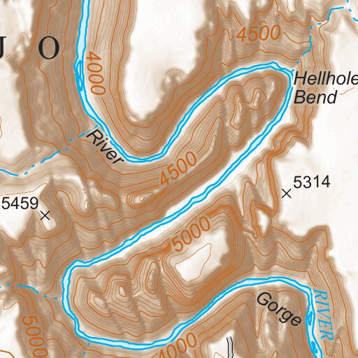 Kaibab National Forest Quadrangle Map Atlas: pg 50 Hellhole Bend by US ...