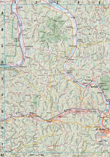 West Virginia Atlas & Gazetteer Page 42 Map by Garmin | Avenza Maps
