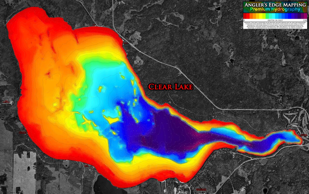 AEM Clear Lake Map by Angler's Edge Mapping | Avenza Maps