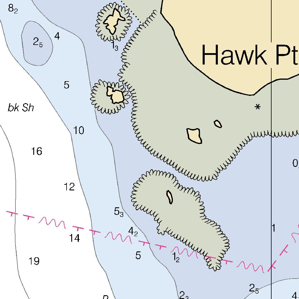 Hawk Inlet Map by National Oceanographic & Atmospheric Administration ...